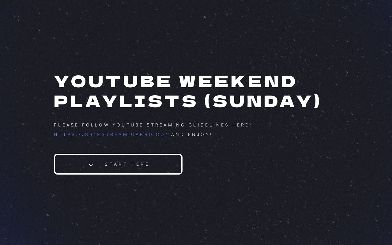SB19 YT Weekend Playlists - Sunday